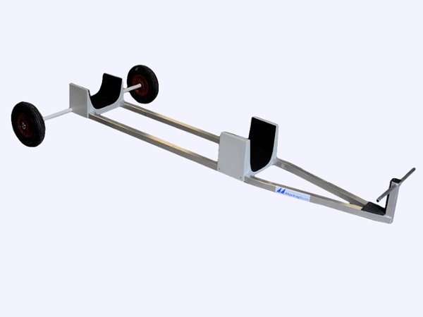 Moth Trolley complete with padded Bunks - Mackay Boats